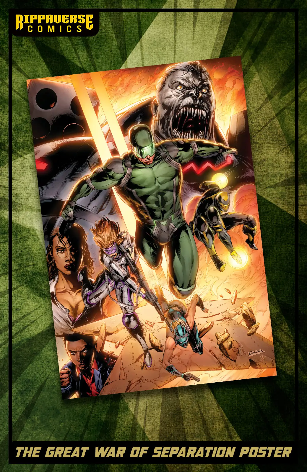 The Great War Of Separation Poster | Rippaverse®