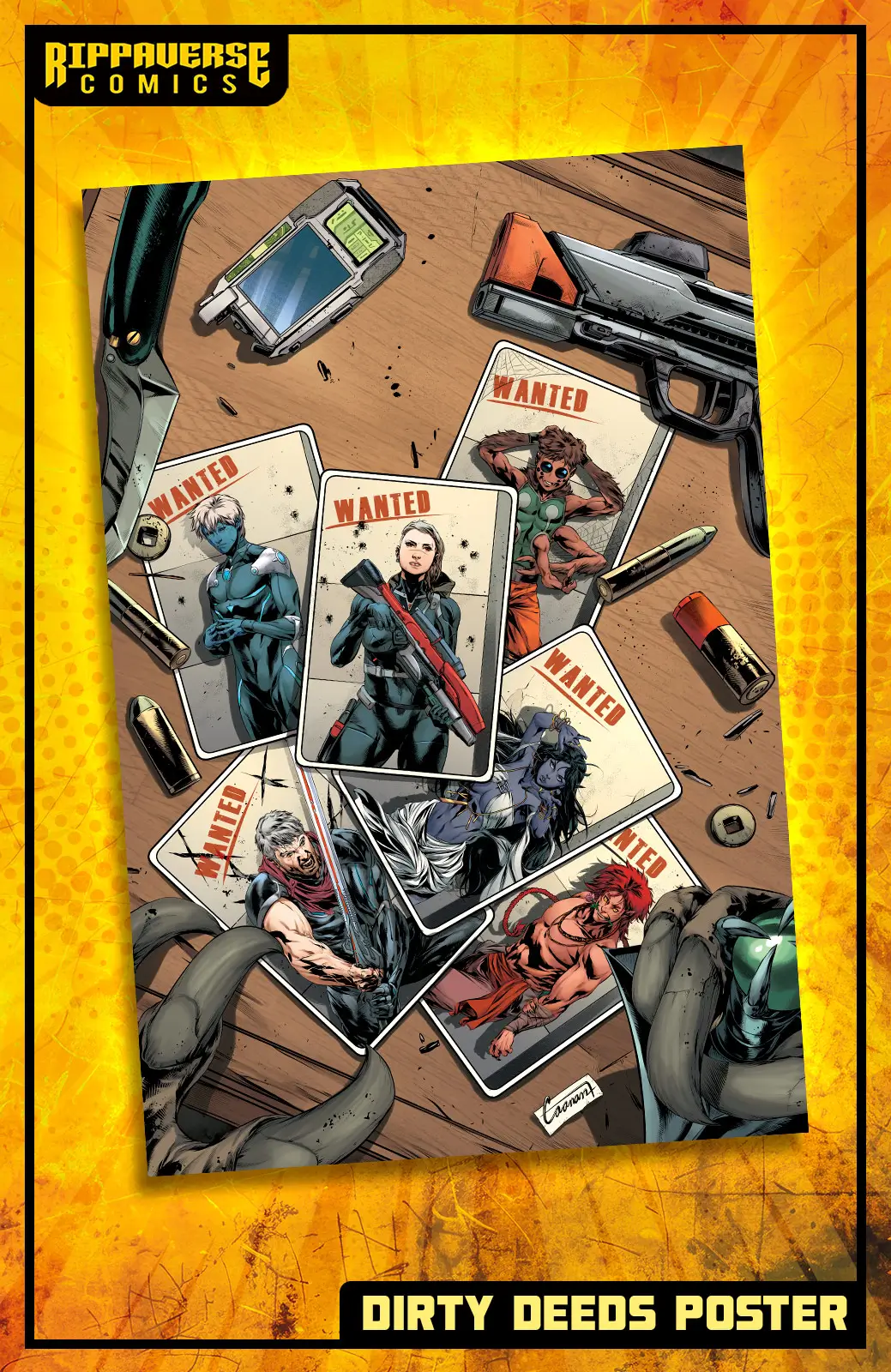 Dirty Deeds "Wanted" Poster | Rippaverse®